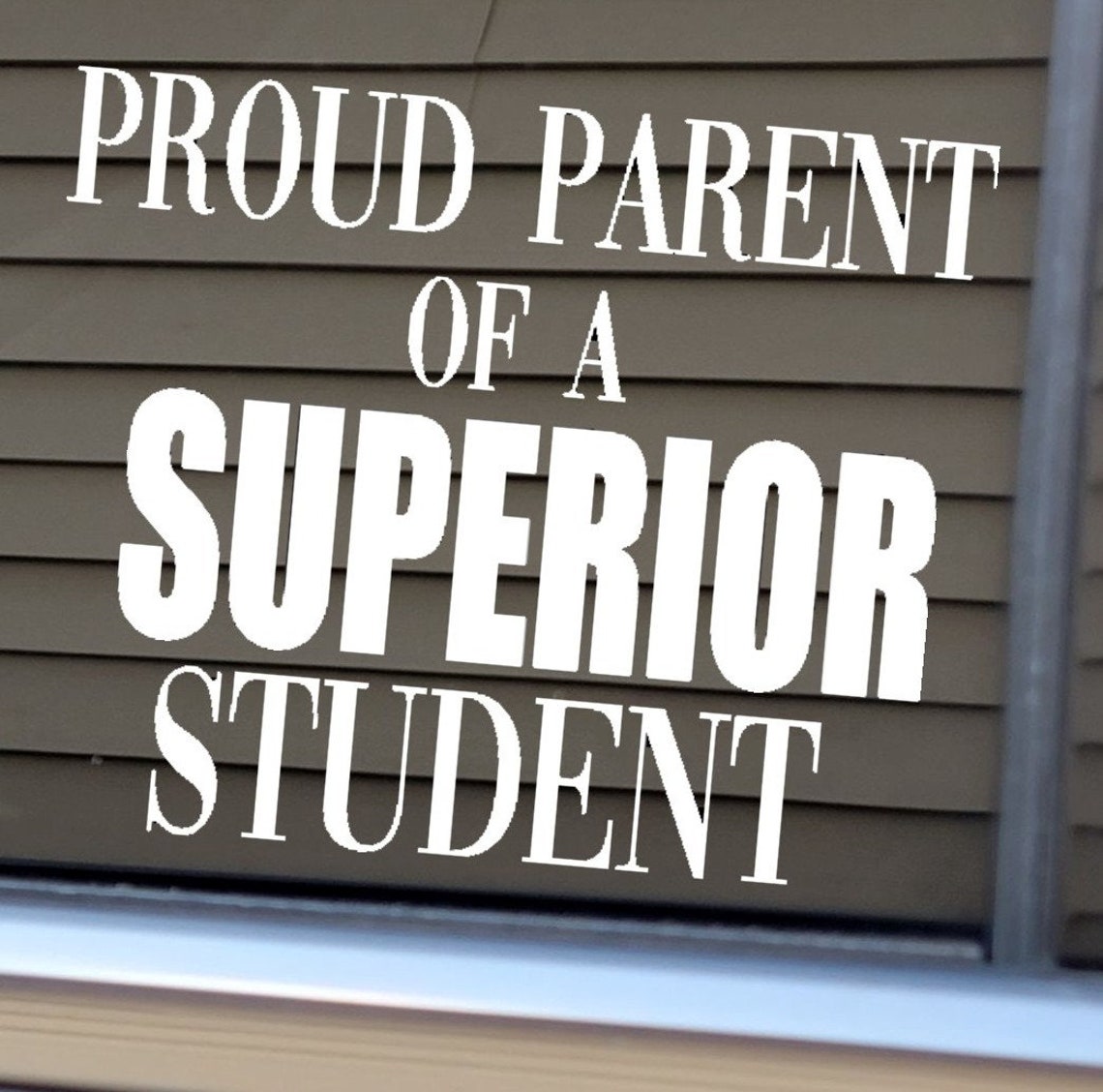 Proud Parent of A your School Here Student Bumper - Etsy
