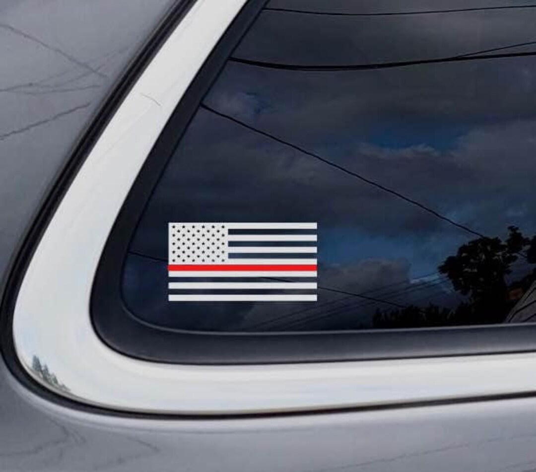 Red Lives Matter American Flag Bumper Sticker Vinyl Decal - Etsy
