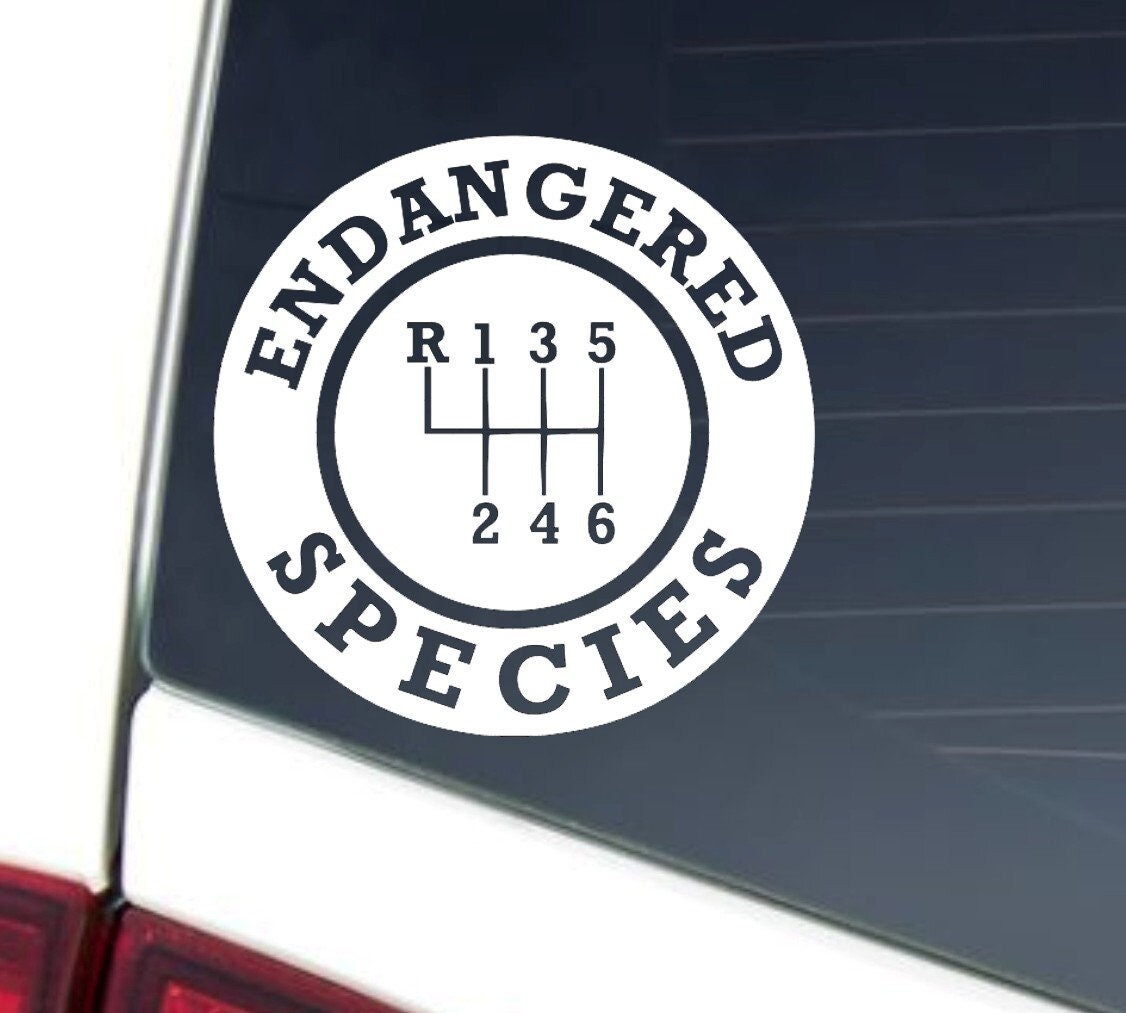 Endangered Species Bumper Sticker Vinyl Decal - Etsy