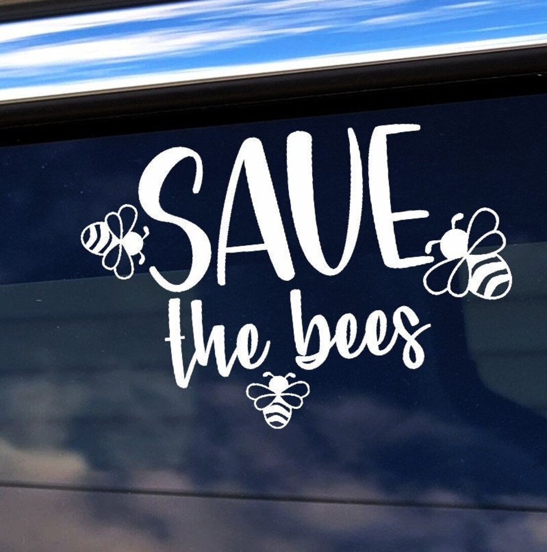 Save the Bees Bumper Sticker Vinyl Decal - Etsy