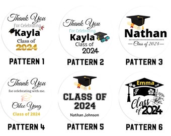 Custom Graduation Stickers / Class of 2024 Stickers / Custom Stickers ...