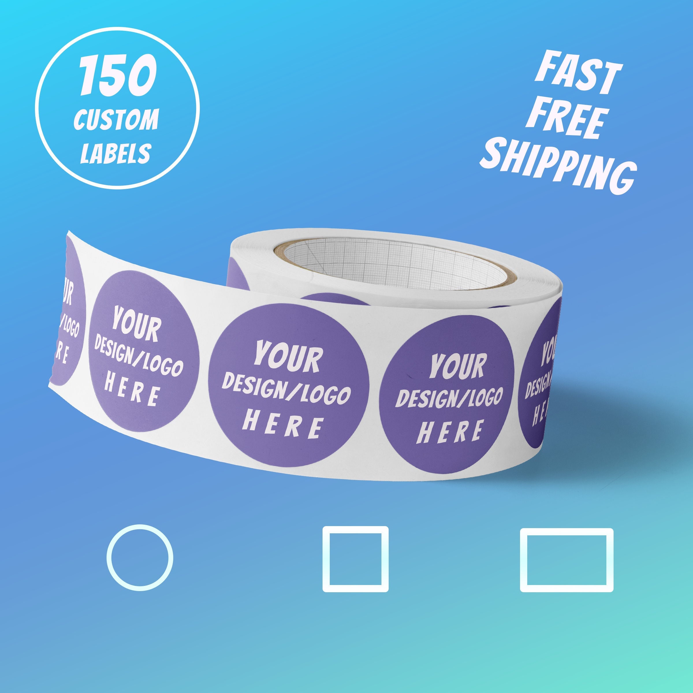 Your Design Custom Stickers Business Logo/ Small Business Stickers Your ...