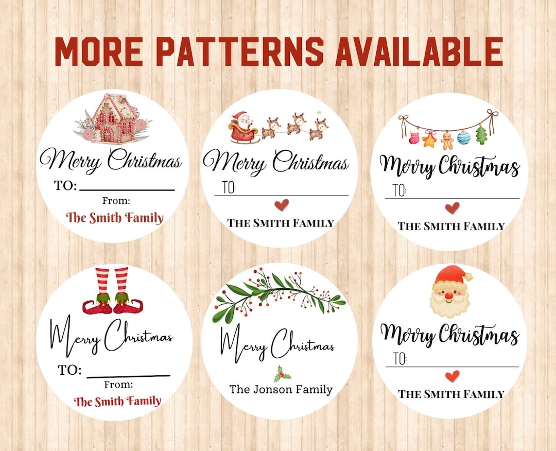Custom Christmas Stickers / Gifts / Christmas Stickers / Merry ...