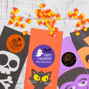 Custom Halloween Stickers / Candy / Halloween Stickers / Pumpkin ...