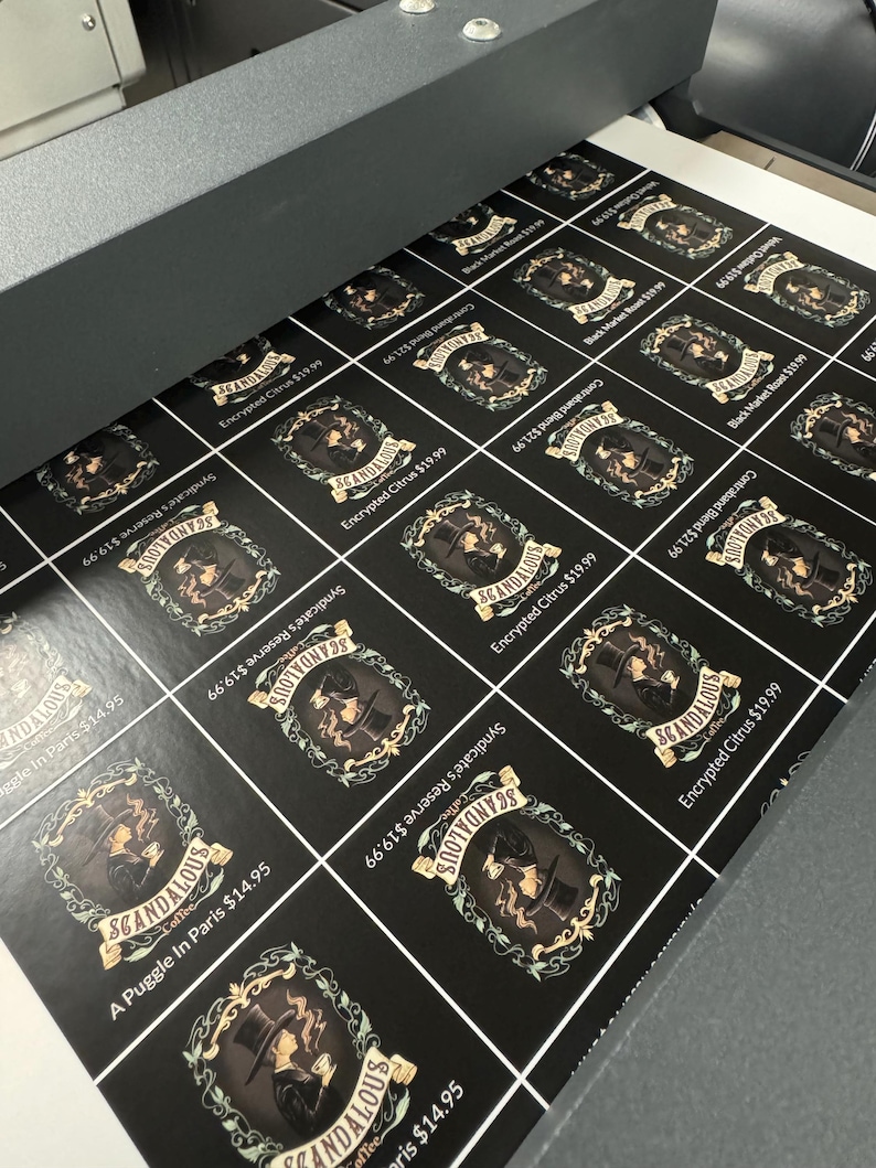 Custom Waterproof Laminated Labels: Your Design Printed - Etsy