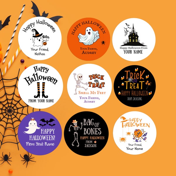 Halloween Labels - Etsy