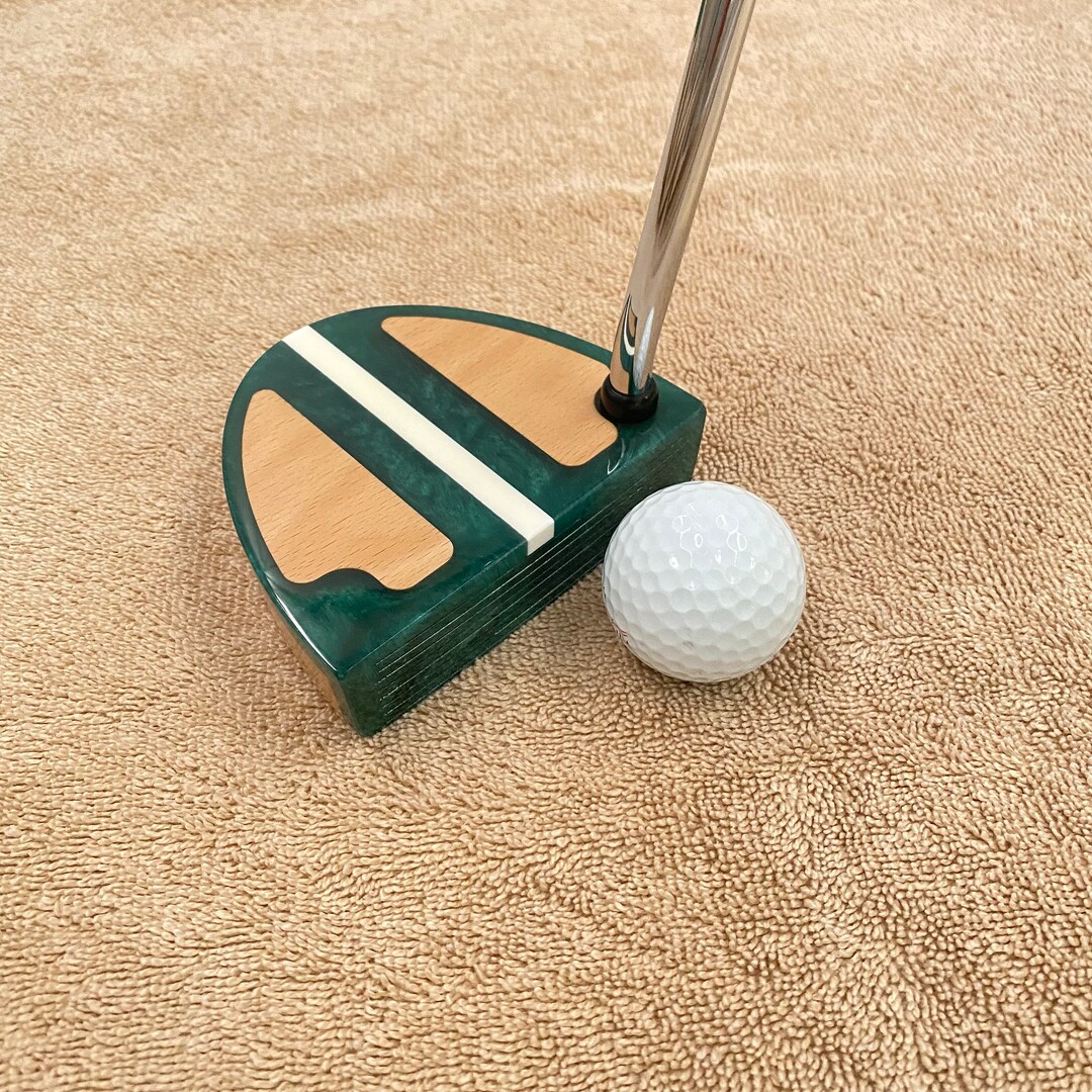 P3C Wooden Putter Emerald Green With White Stripe - Etsy