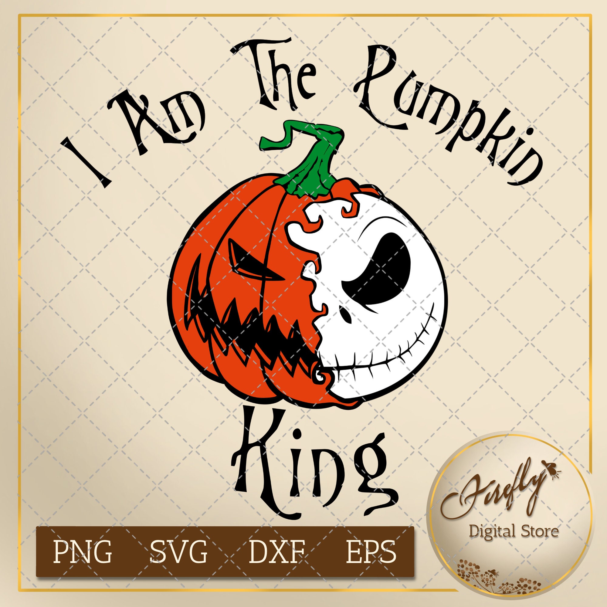Half Jack Half Pumpkin Svg - Etsy