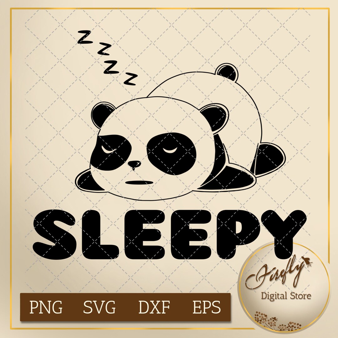Sleepy Panda SVG Sleepy Svg Cute Panda SVG Baby Design - Etsy Canada