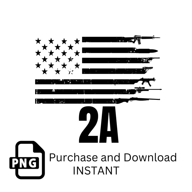 American Gun Flag Svg/png, Rifle Flag Svg, Guns Svg, 2nd Amendment Svg ...