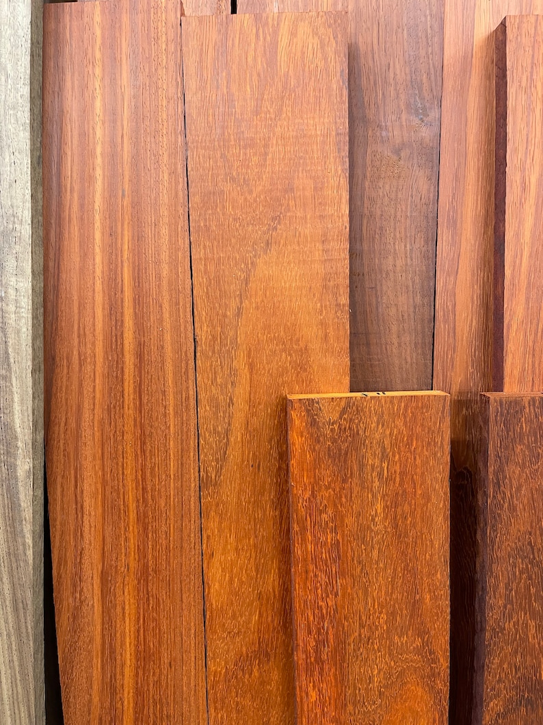 Padauk S3S Lumber Planks Board Lumber 4/4 Exotic Wood Boards - Etsy