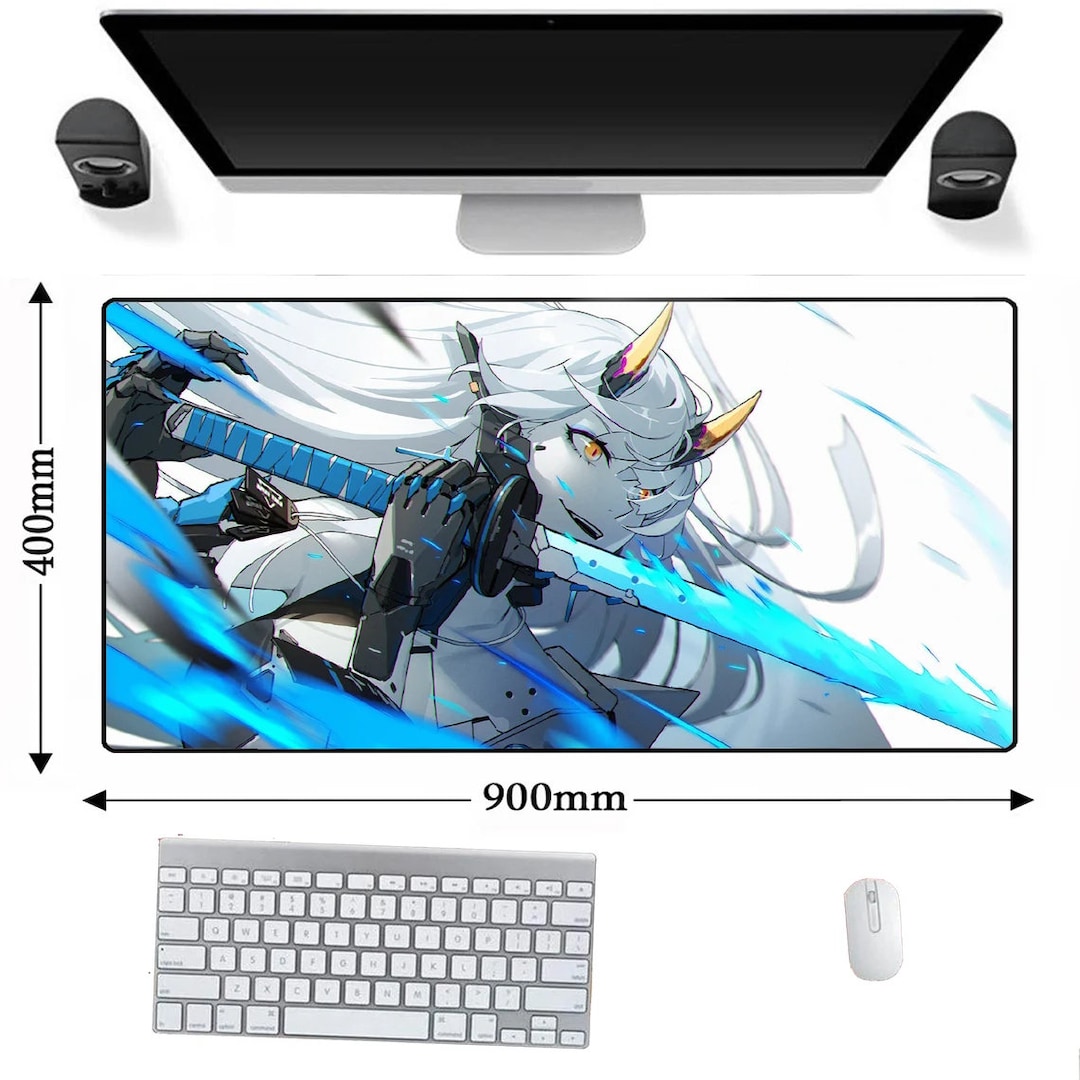 XXL Mousepad Gaming 900x400mm Anime Manga Artwork Samurai Girl Geisha ...