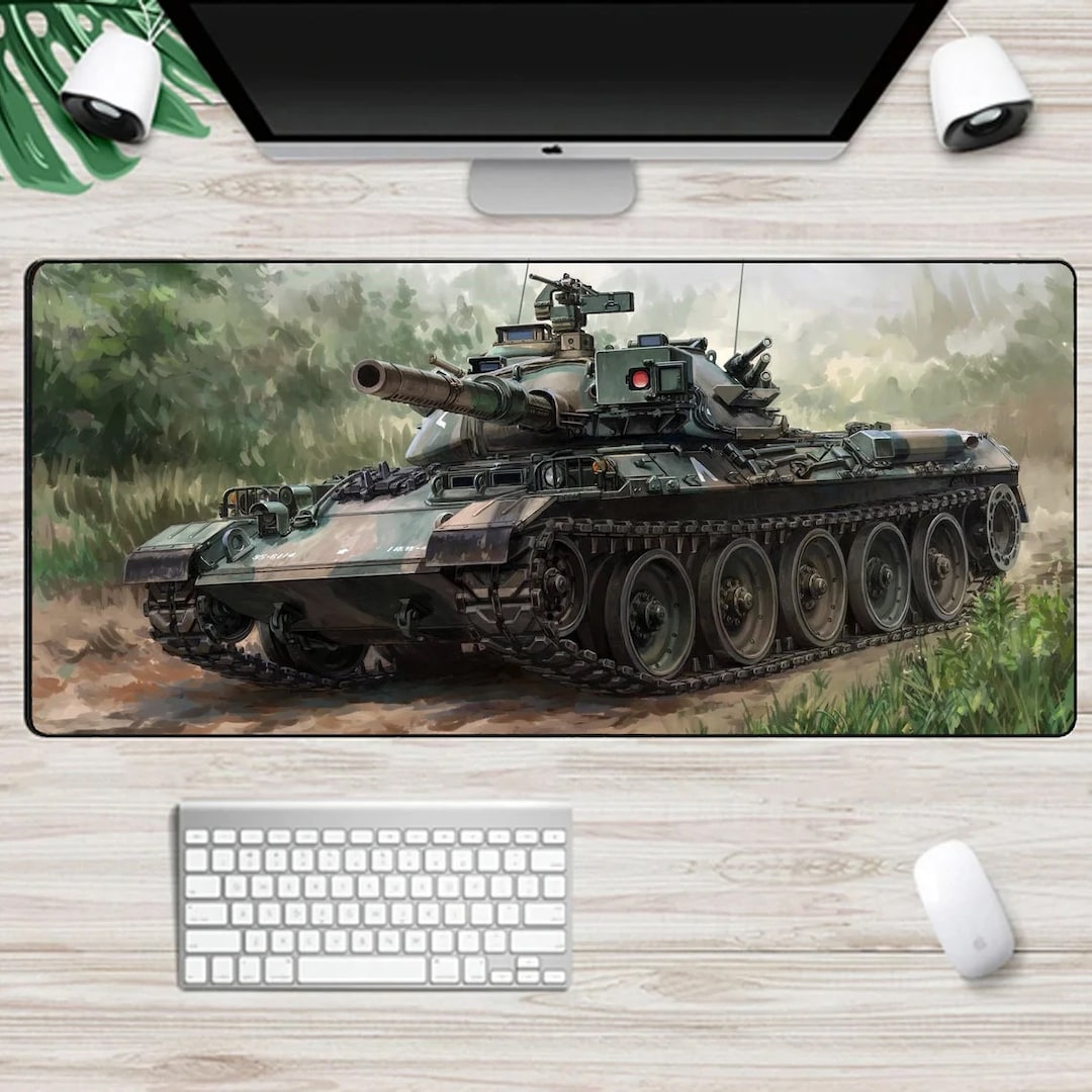 Big Gaming XXL Mouse Pad Desk Mat Mousepad Tank Ww2 Army Military Armed ...