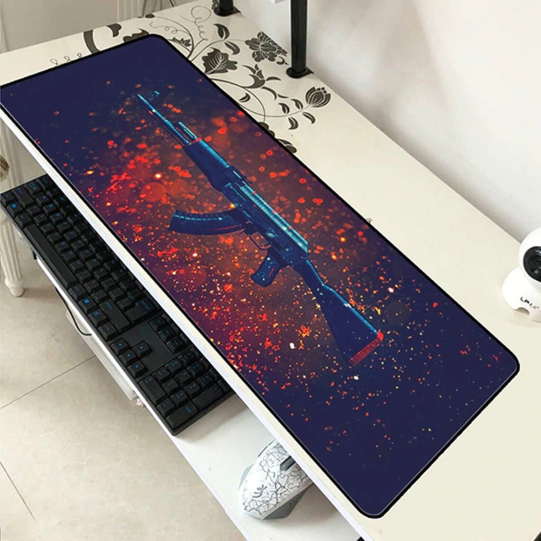 Big Gaming Mousepad Gun Ak 47 Ak47 Waffe CS Go 800x300mm Cartoon ...