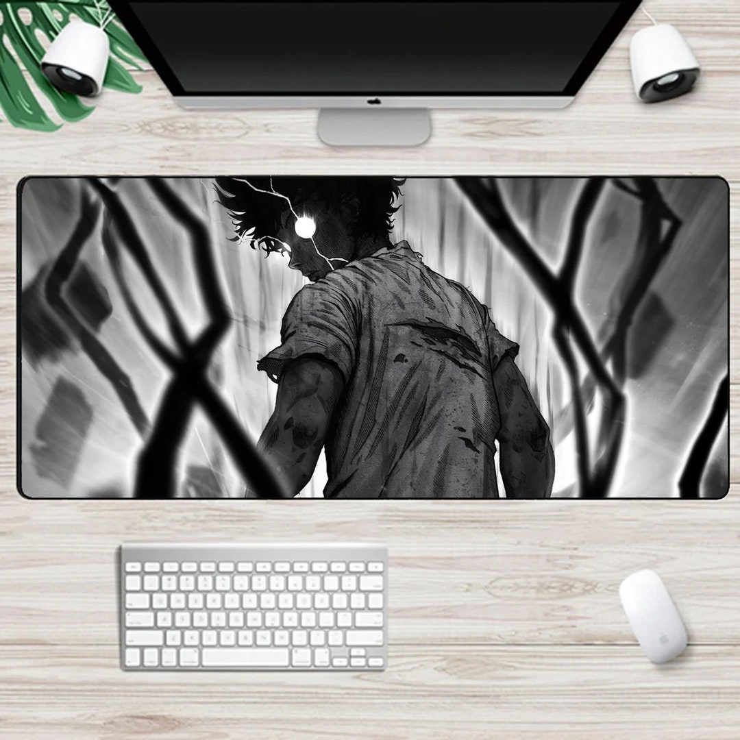 Big Gaming XXL Mousepad 600x300mm Anime Hero Character War Guy Man Gift ...