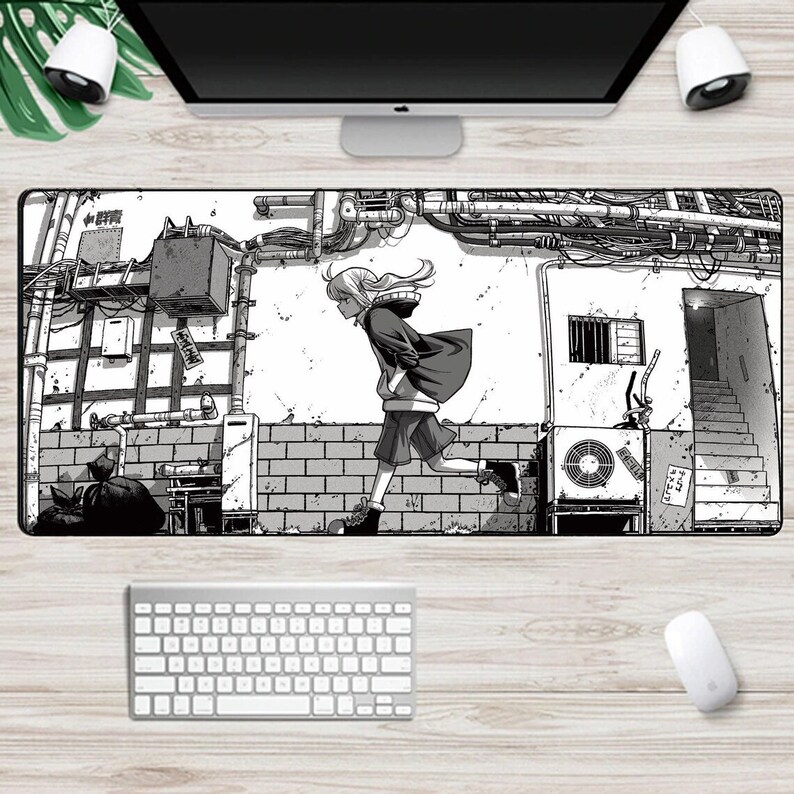 Big Led RGB Gaming XXL Mousepad 800x300mm Anime Landscape City Scape ...