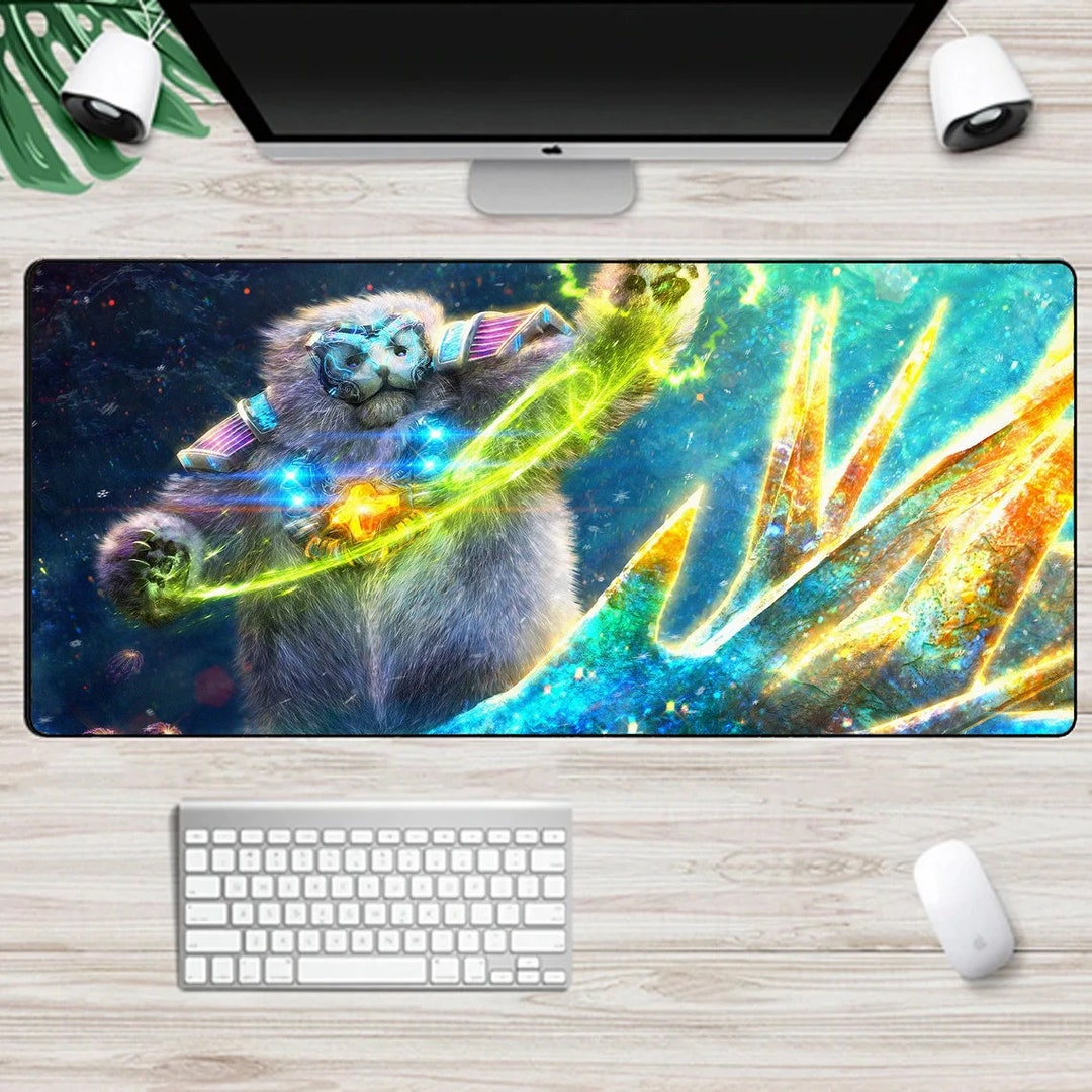 Big Gaming XXL Mousepad 600x300mm Anime Cute Fantasy Figure Bear Man ...
