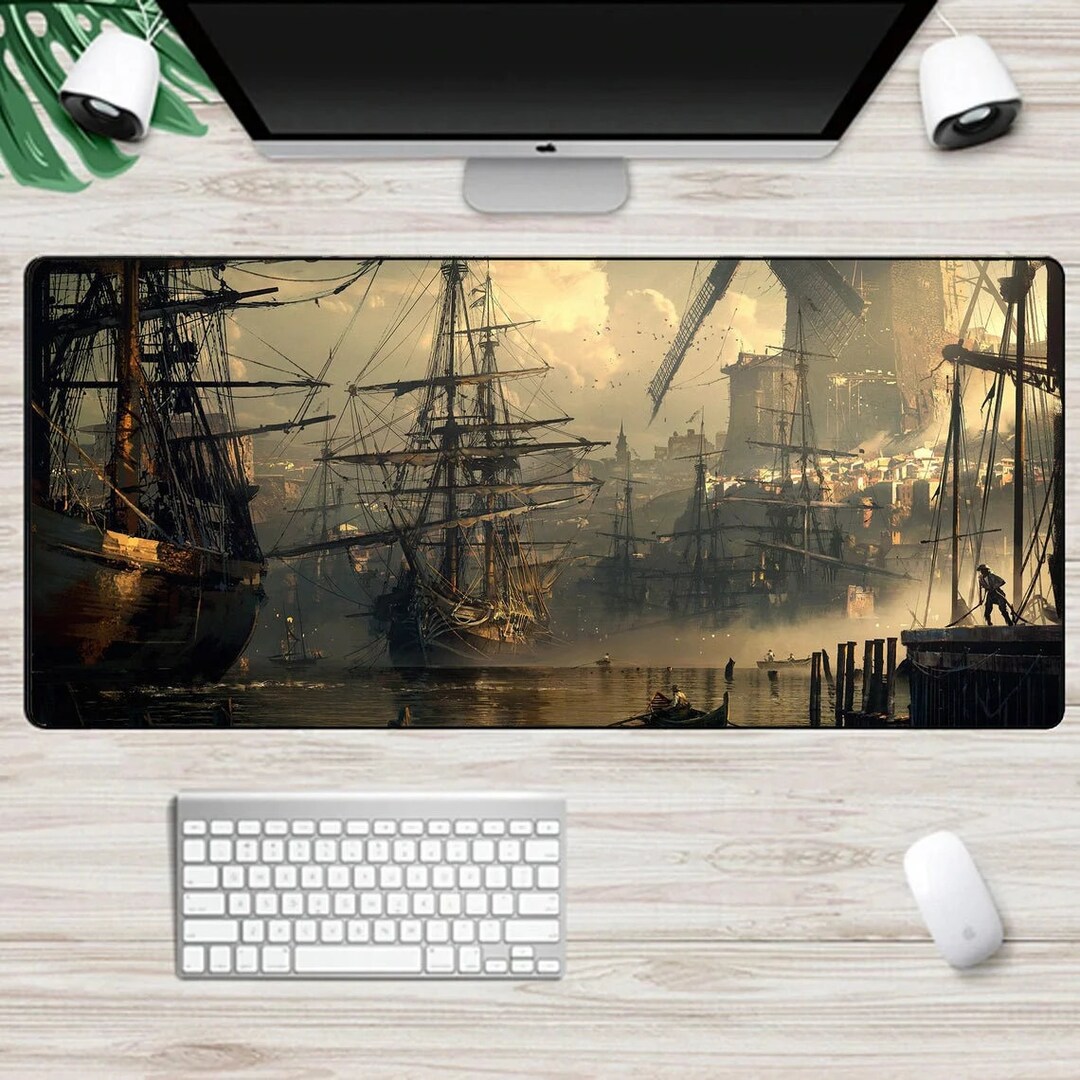 Big Gaming Mousepad 600x300mm Animated Pirate Ship Xc Cartoon - Etsy