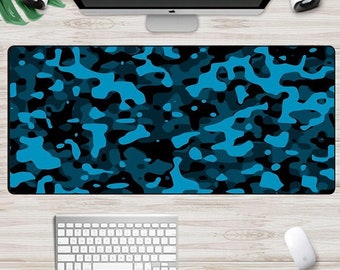 Blue Camo Mouse Pad - Etsy