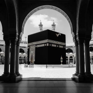 Islamic Art, Kaaba, Mosque, Wall Art, Decor, Living Room, Digital ...