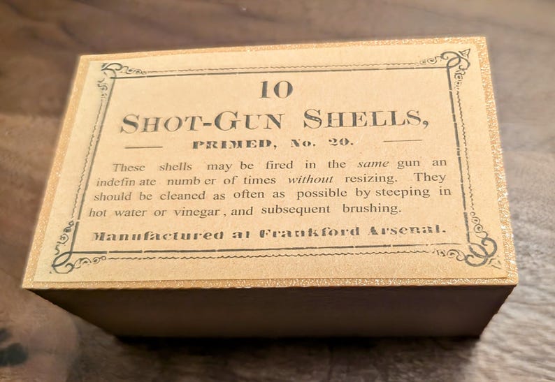 Cartridge Box: All-plastic Shotgun Shell, 10-round, 1870s Vintage Style ...
