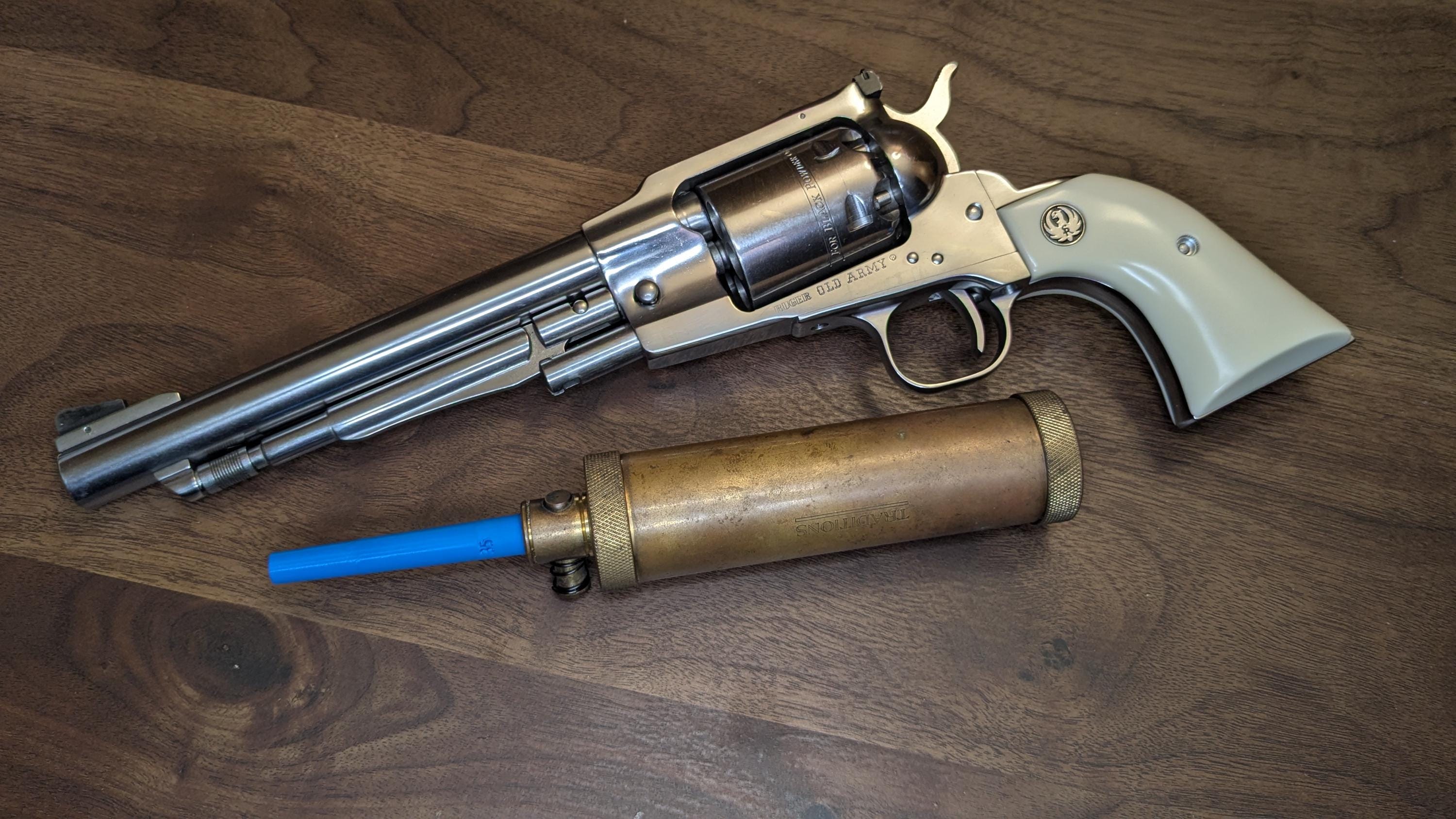 Black Powder Flask Spout Kit, Cap and Ball Revolvers, Traditions or ...