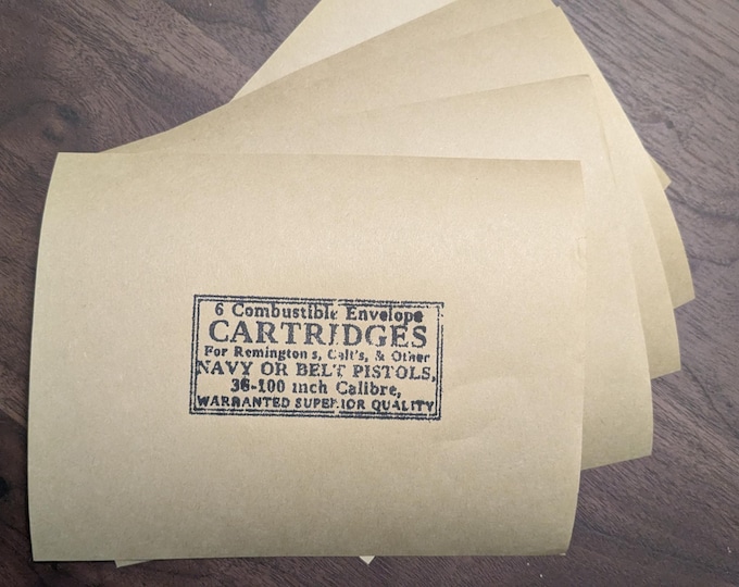 Wrapper Sleeves for Black Powder Revolver Paper Cartridges Packets or ...