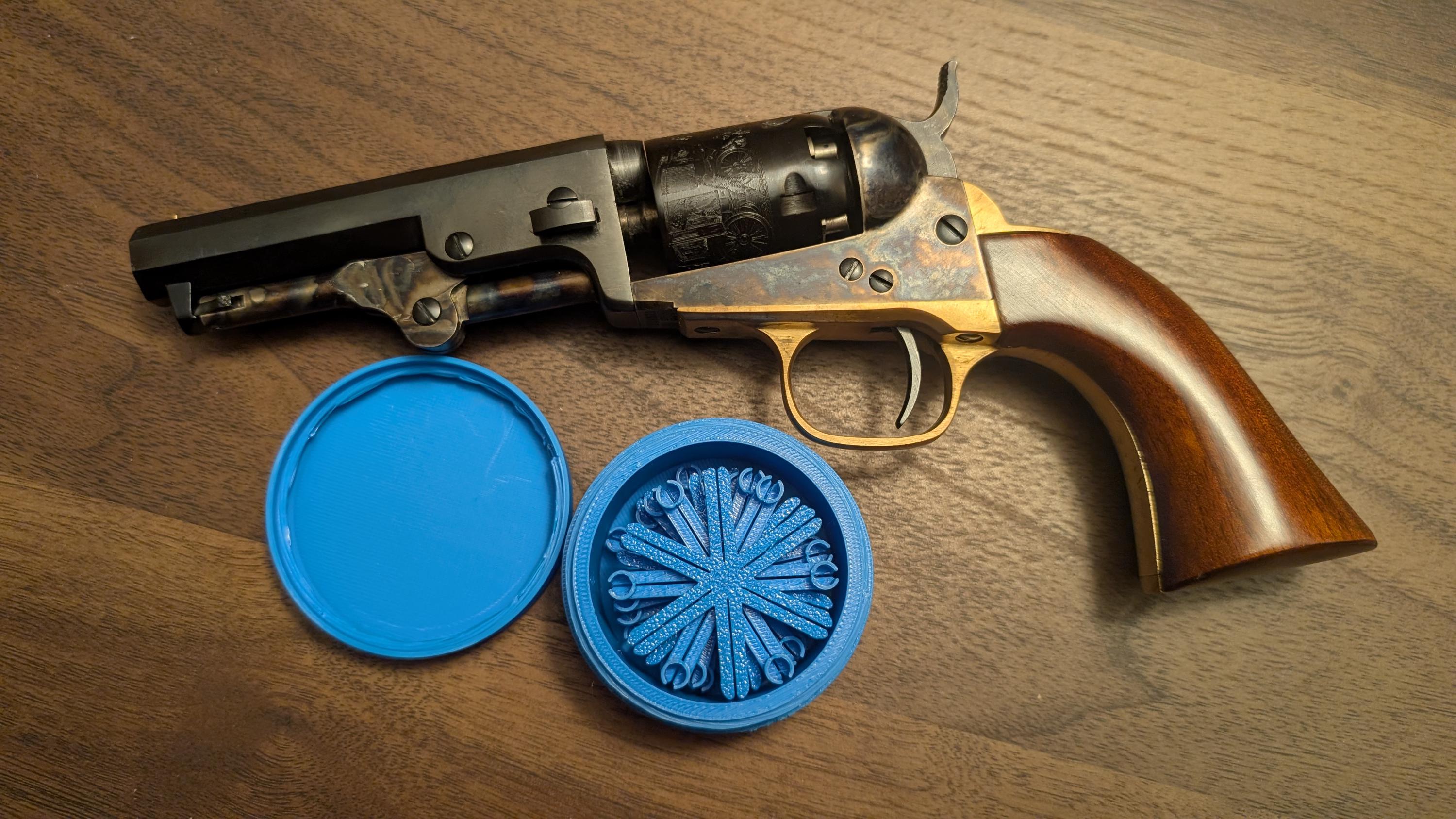 Percussion Cap Toolkit, Holds Eight (8) 6-shot Star Cappers, for No. 10 ...