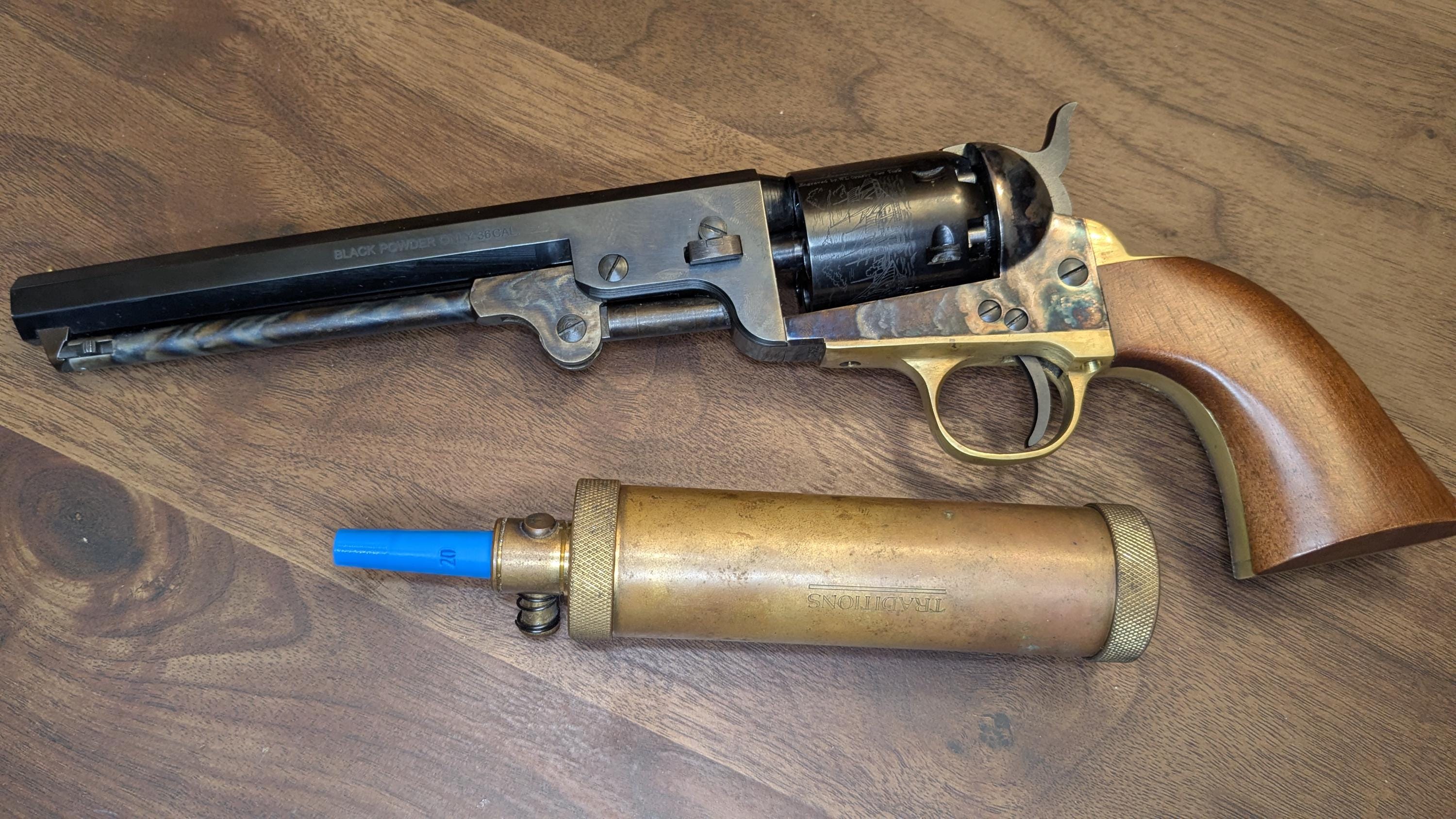 Black Powder Flask Spout Kit, Cap and Ball Revolvers, Traditions or ...