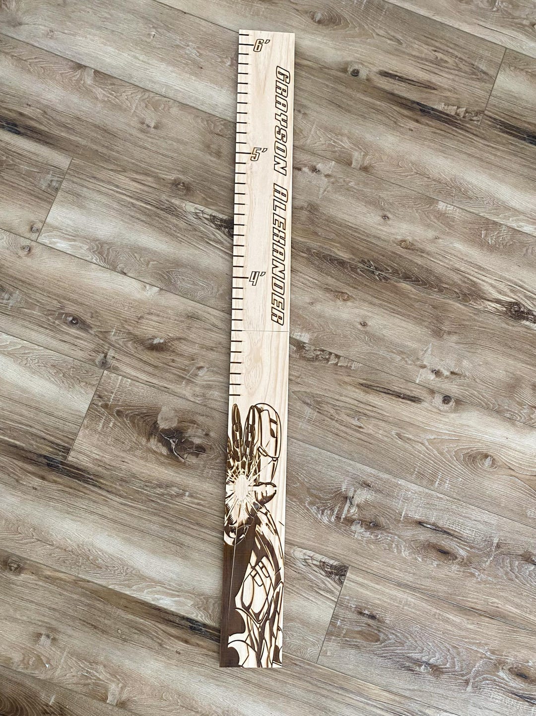 Laser Engraved Ironman Growth Chart - Etsy