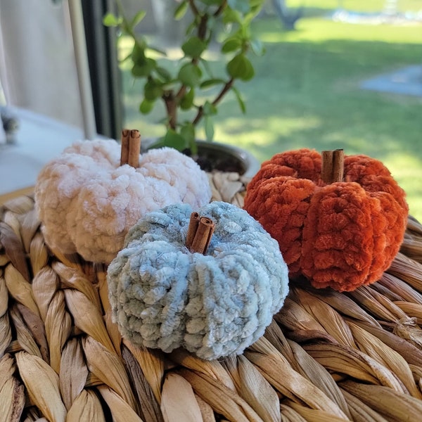 Velvet Pumpkins - Etsy