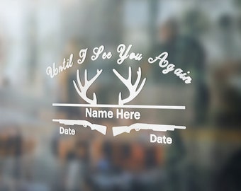 Hunting in Memory of Decal - Etsy