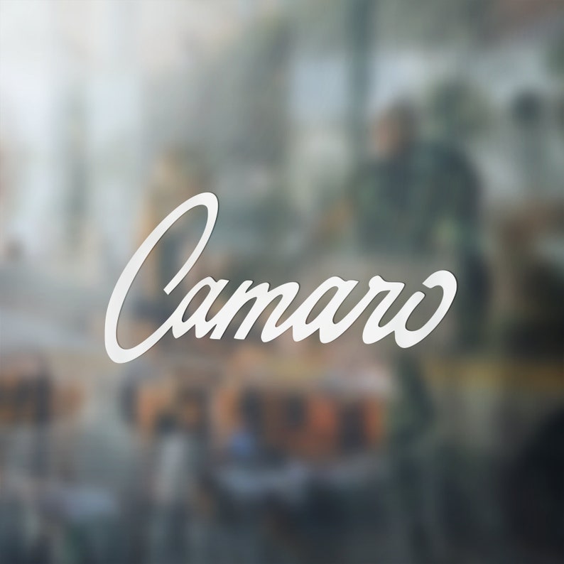 Camaro Script Logo Premium Vinyl Decal - Etsy