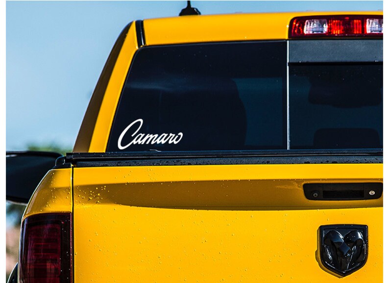 Camaro Script Logo Premium Vinyl Decal - Etsy