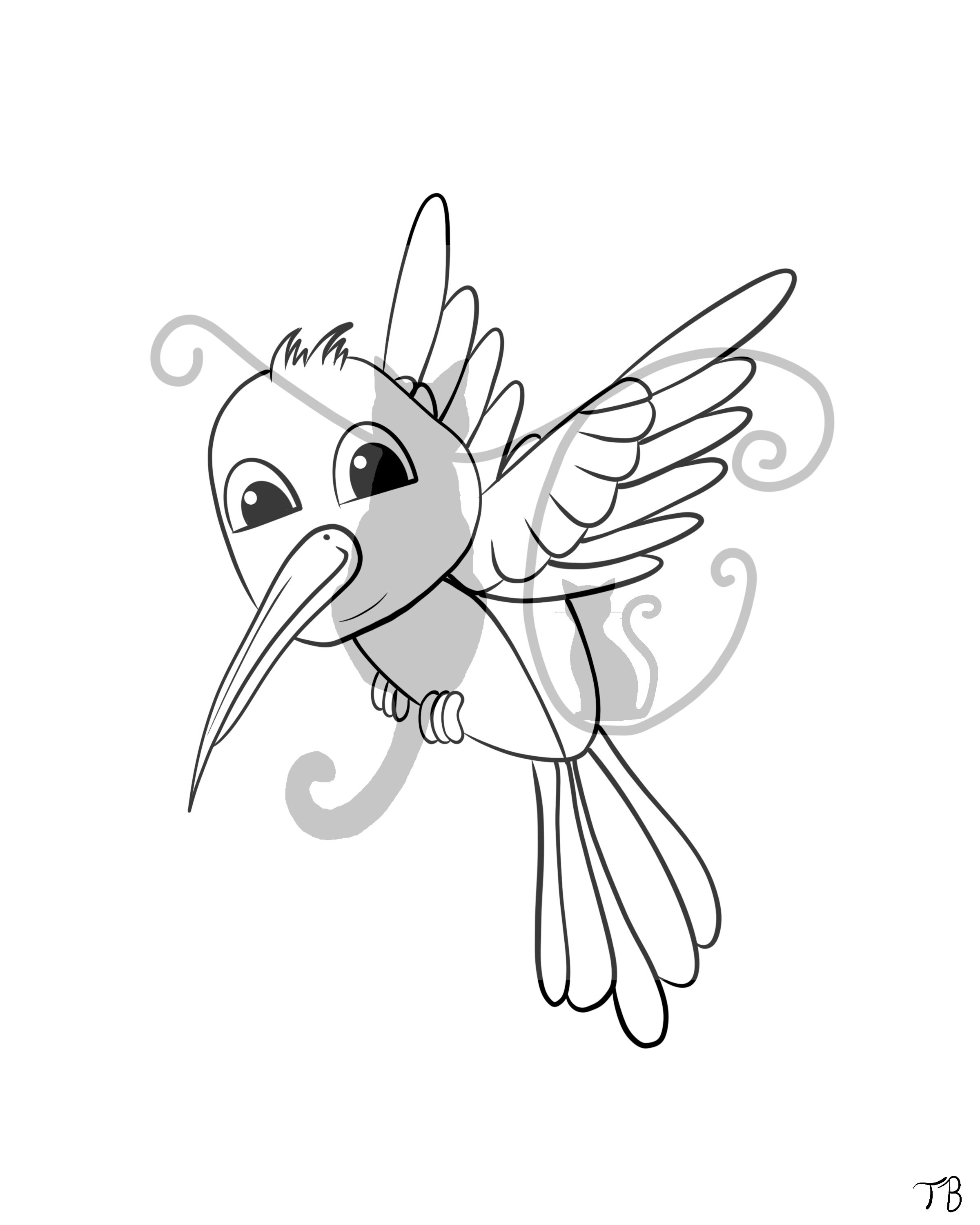 Xantus Kid's Coloring Page 8x10 - Etsy Canada