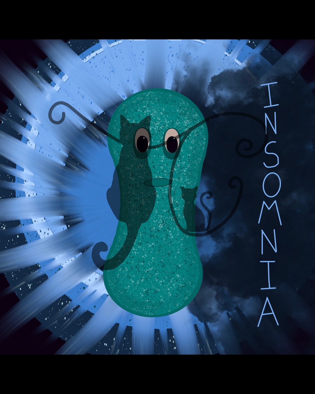 Insomnia Character Poster 8x8 - Etsy