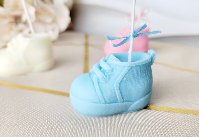 Baby Shoe Candle Favors: First Birthday, Baby Shower Decoration - Etsy