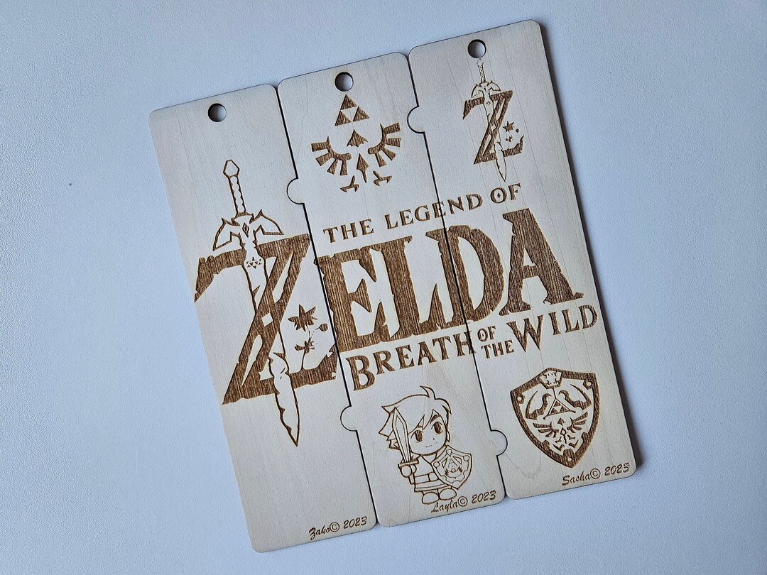 Zelda Wooden Puzzle Bookmarks: Gaming Inspired Page Markers Set - Etsy