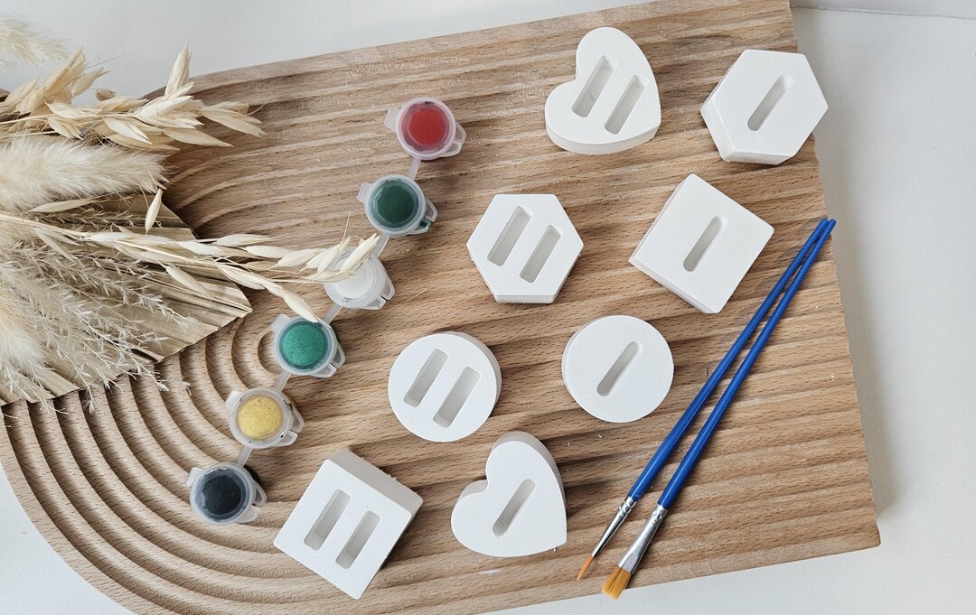 DIY Painting Kit | Ring Holders With Tempera Paint and Brushes ...