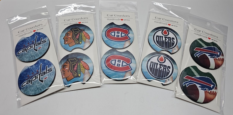 Sports Teams Car Coasters - Etsy