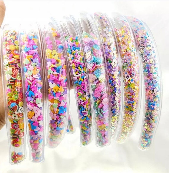 Transparent Headbands Confetti Shaker Headband Birthday Gift - Etsy