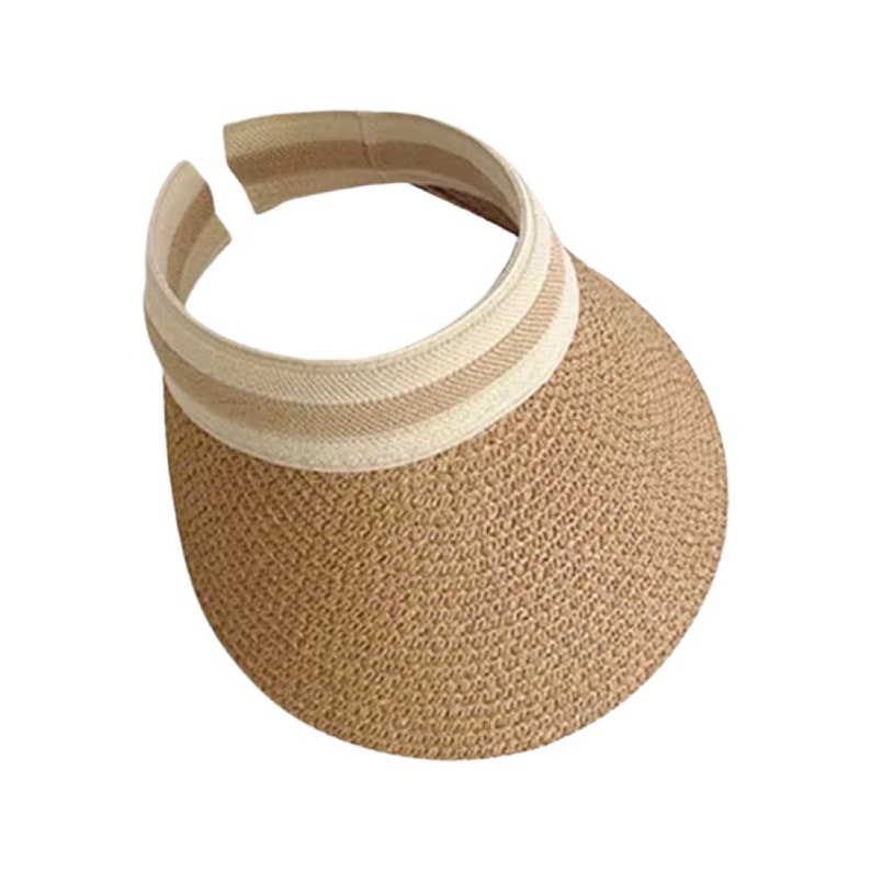 Wicker Visor Straw Sun Visor Vacation Hats for Kids Beach - Etsy