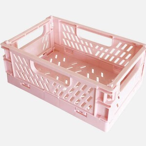 Stackable Crates, Pastel Foldable Storage, Mini Colorful Crates, Desk ...