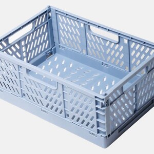 Stackable Crates, Pastel Foldable Storage, Mini Colorful Crates, Desk ...