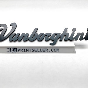 Vanborghini Script Emblem - Etsy
