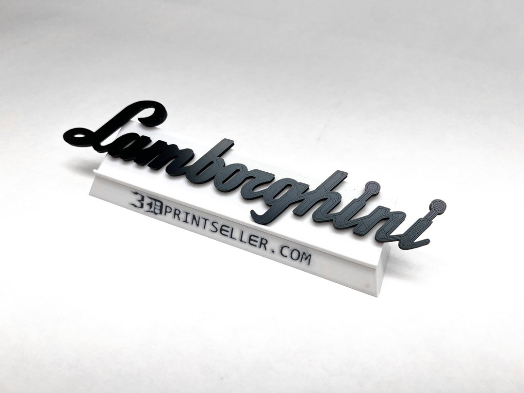 Lamborghini Script Emblem - Etsy