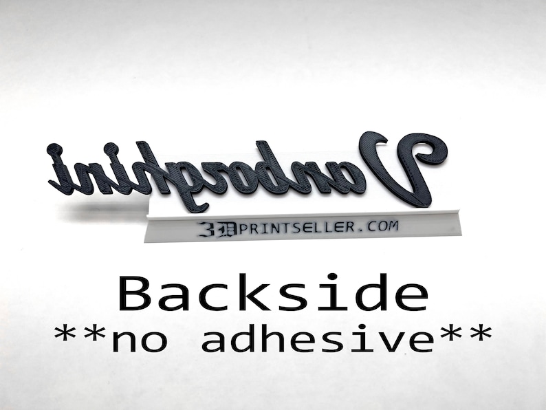 Vanborghini Script Emblem - Etsy