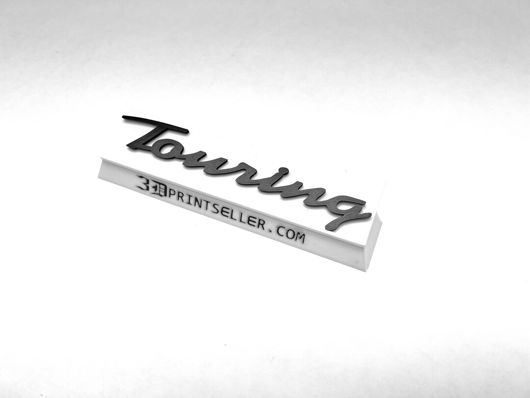 Touring Script Emblem - Etsy