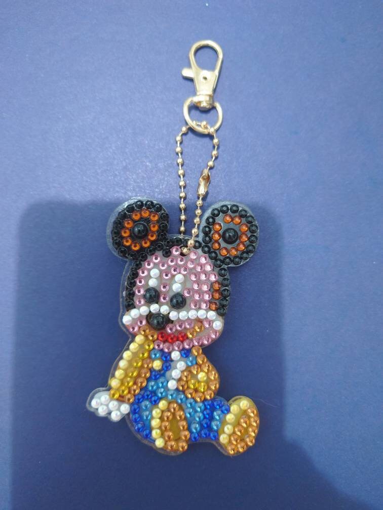 Disney Diamond Art Double Sided Keychain/zipper Charm/bag - Etsy UK