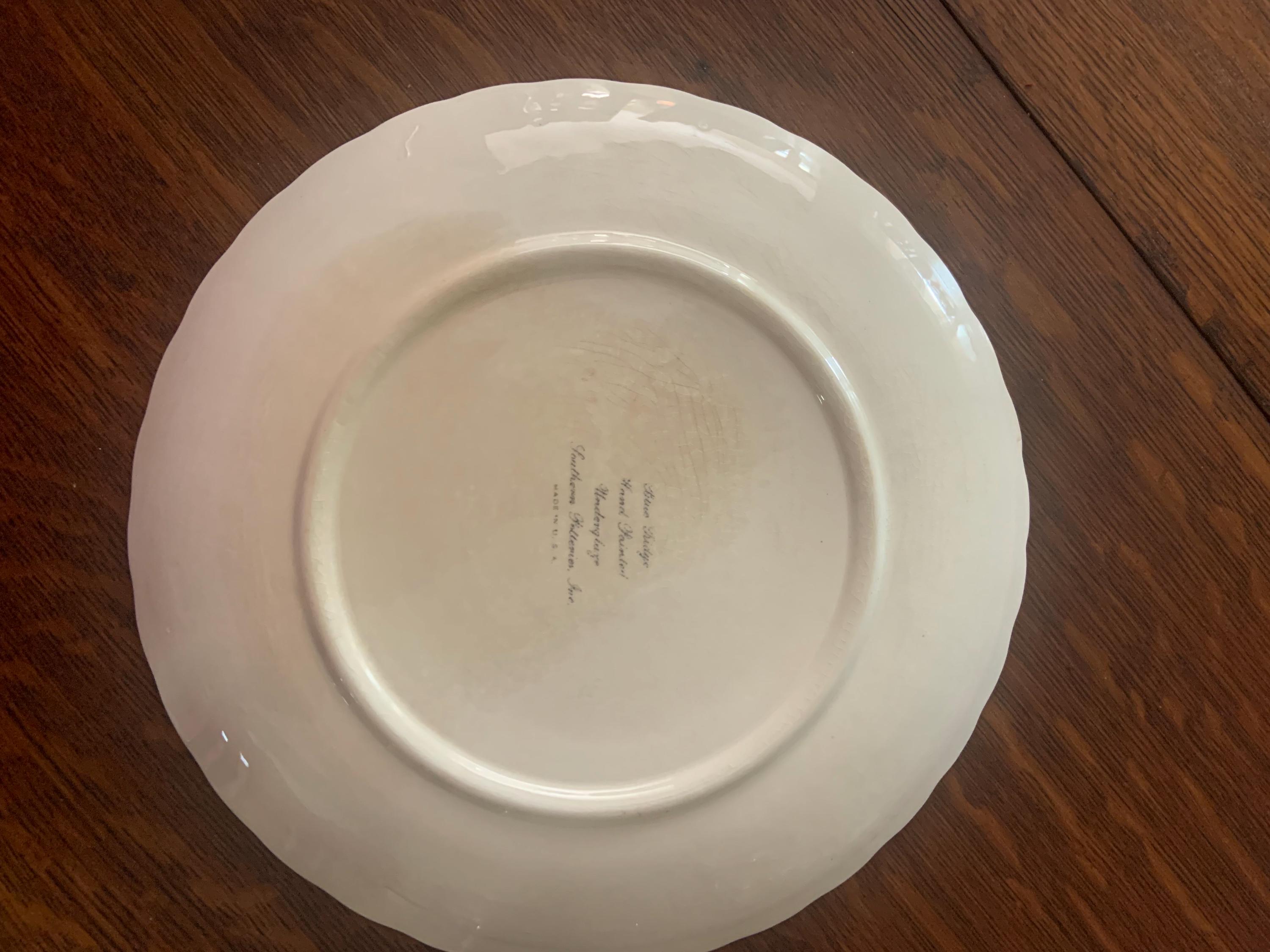 Gorgeous Hand Painted Blueridge Plate - Etsy